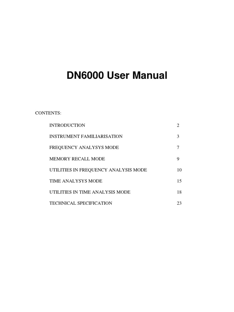 DN6000 Manual | Download Free PDF | Microphone | Electronics