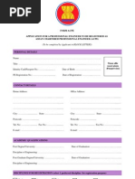 ACPE Application Forms - Template | PDF | Engineer