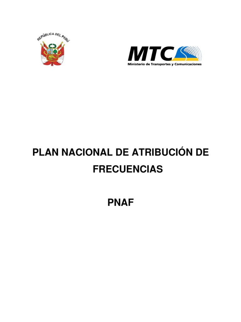 PNAF | PDF | Radiodifusión | Antena (Radio)