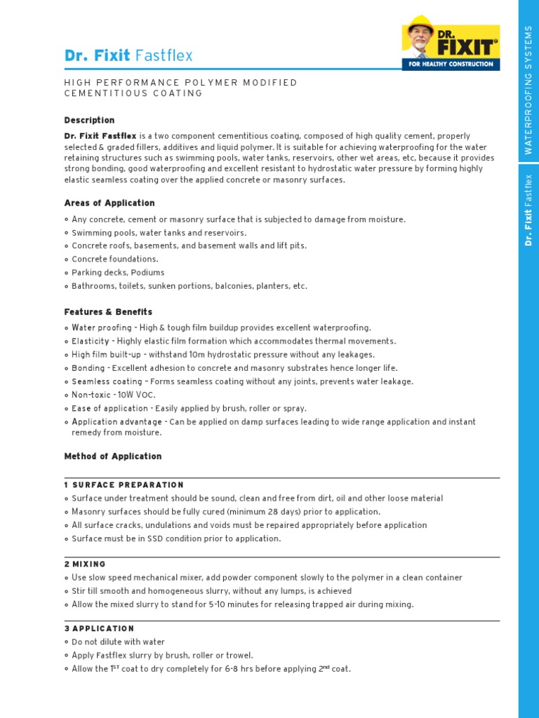 Fast Flex | PDF | Concrete | Materials