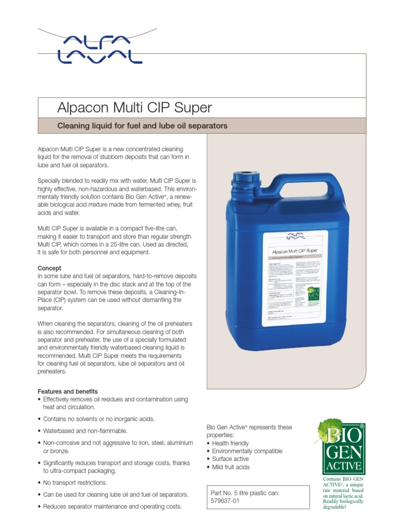 Alpacon Multi CIP Super | Lubricant | Fuel Oil