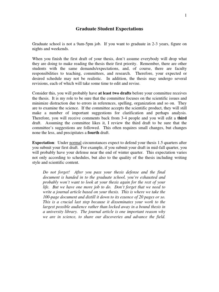 Thesis Outline | PDF | Thesis | Graduate School