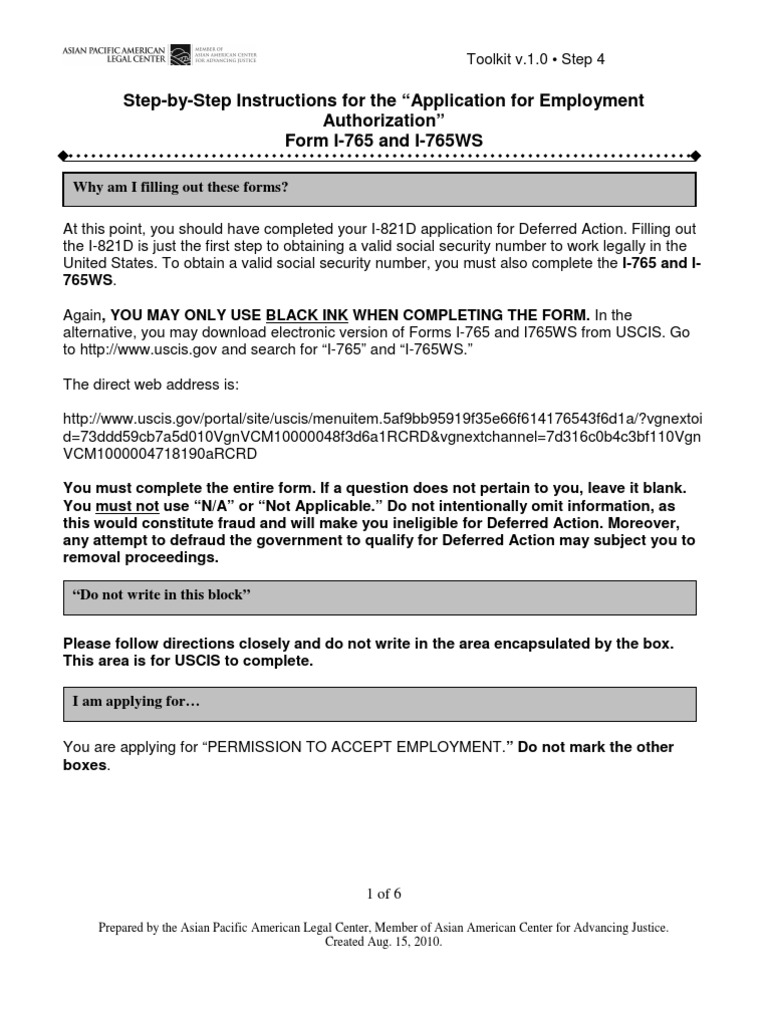 Employment Authorization Guide | PDF | Birth Certificate | Travel Visa