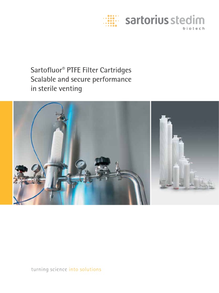 Sartorius Sartofluor Ptfe Cartridges | PDF | Sterilization ...