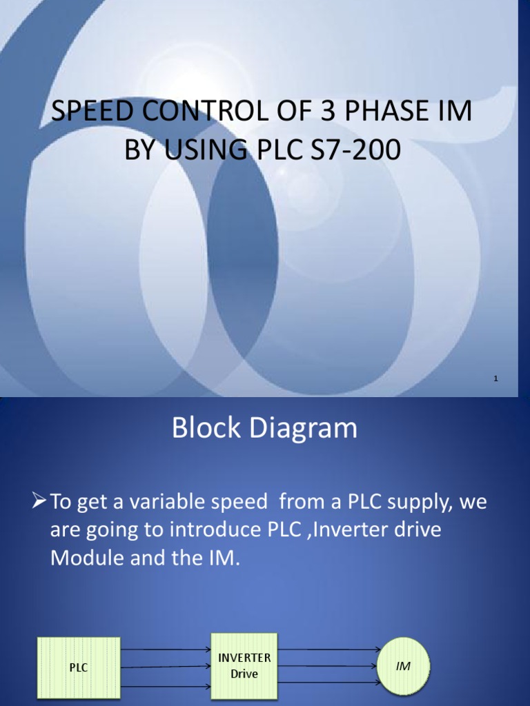 Speed Control of 3 Phase Induction Motor | PDF | Programmable Logic ...