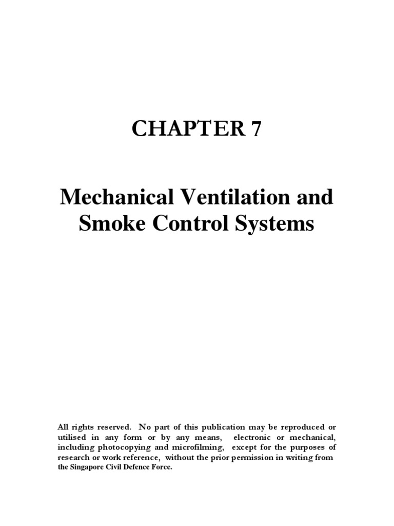 Chap - 7-Ventilation and Smoke Purging System | PDF | Duct (Flow ...
