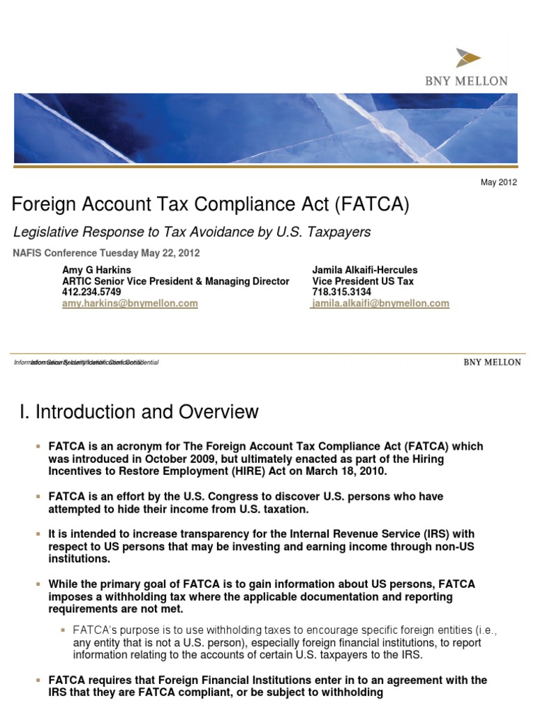 Preparing For Fatca Understanding Implications and Requirements | PDF ...