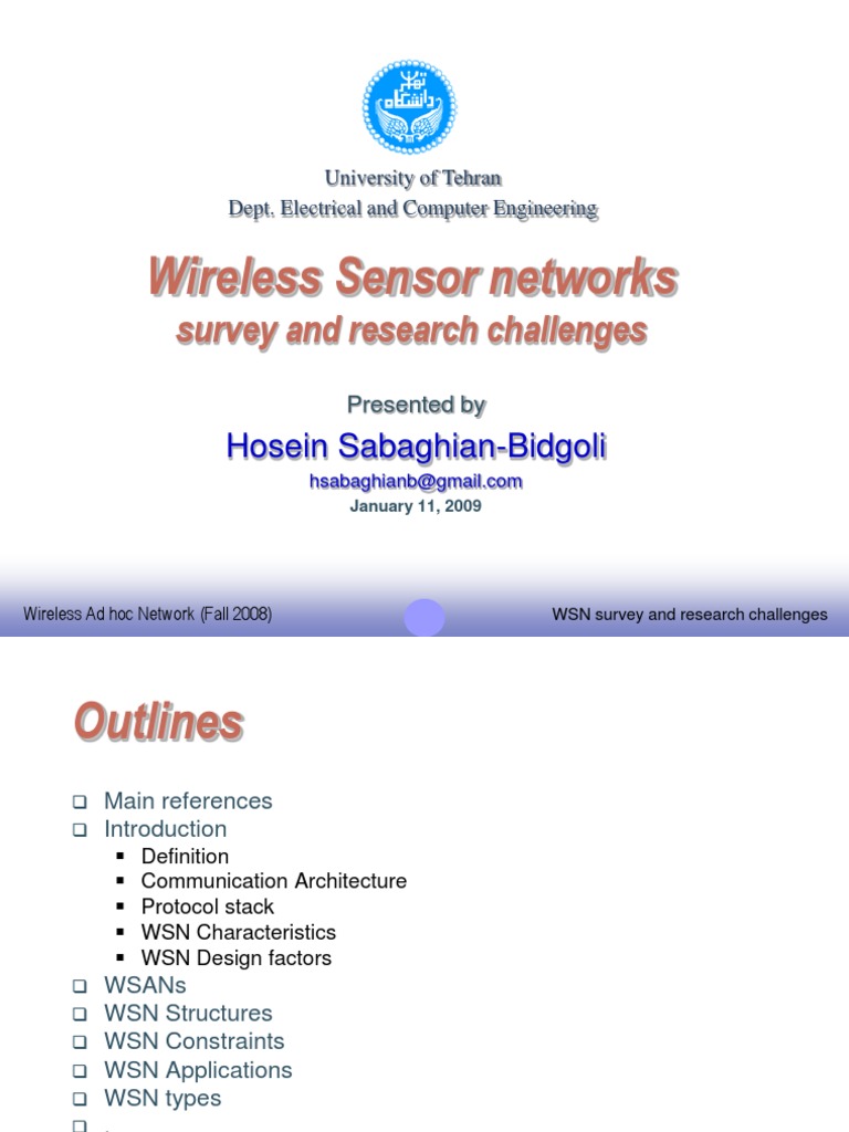 Wireless Sensor Networks: Survey and Research Challenges | PDF ...