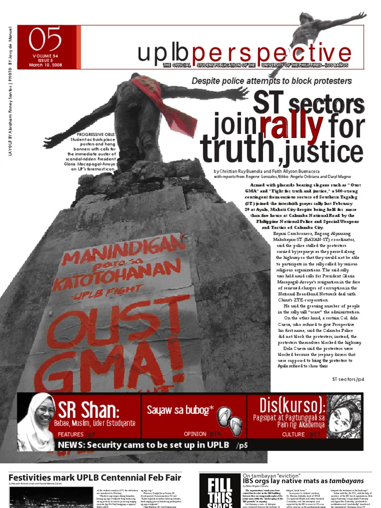UPLB Perspective Volume 34 Issue 5 | PDF | Corazon Aquino | Underemployment