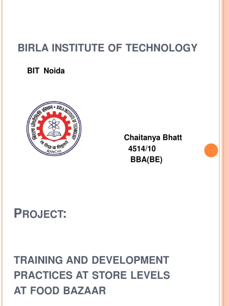 Birla Institute OF Technology: BIT Noida | PDF | Retail | Strategic ...