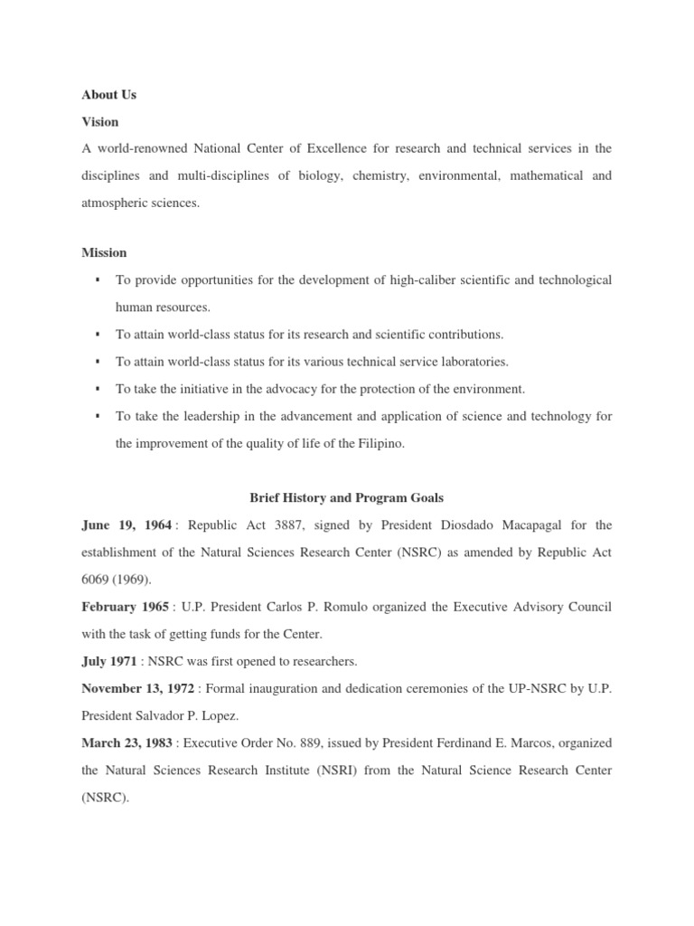 Nsri Upd | PDF | Science | Academia