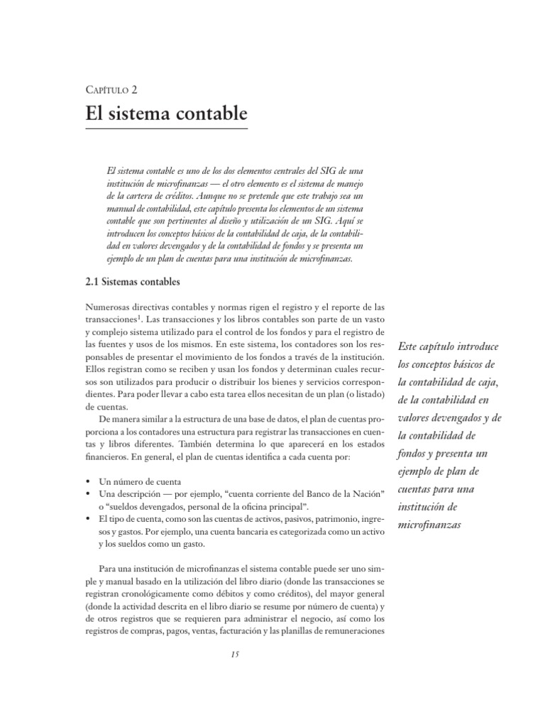 El Sistema Contable | PDF
