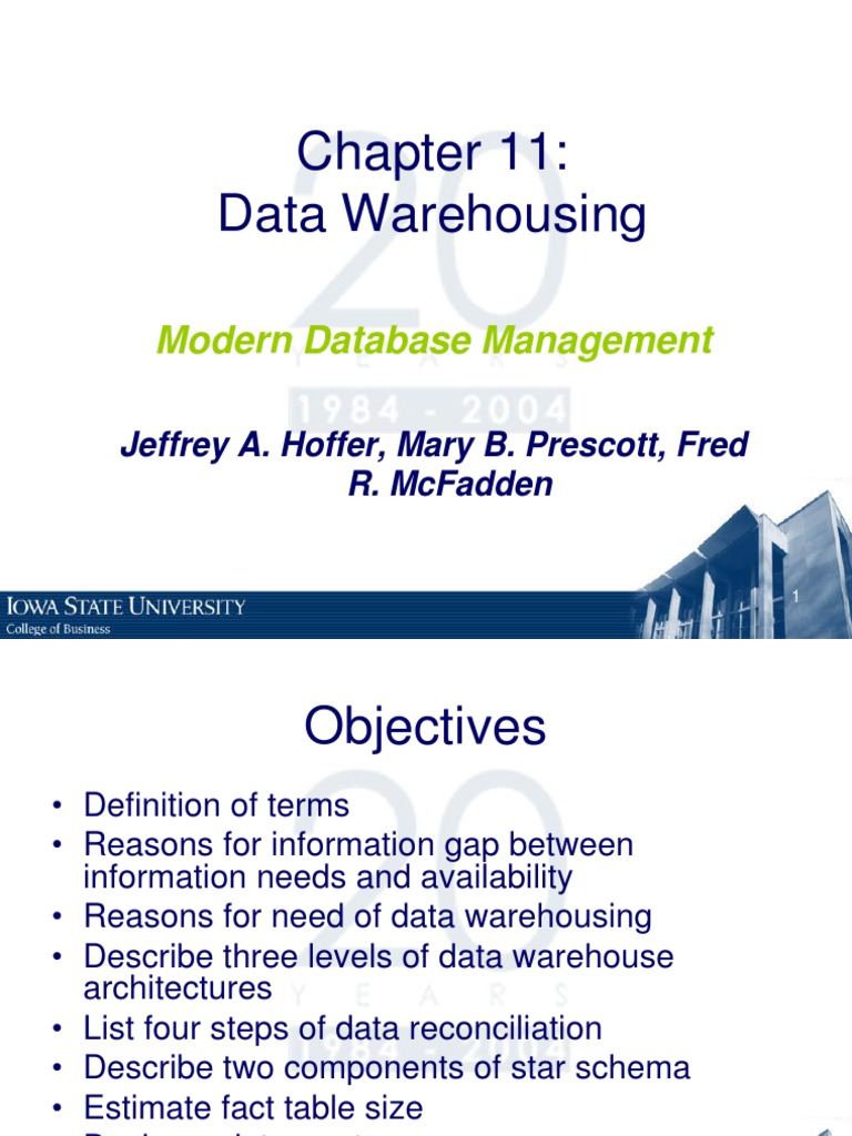 Data Warehousing: Modern Database Management | PDF | Data Warehouse | Data