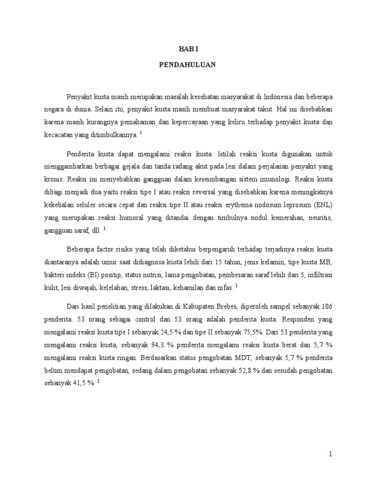 Referat Reaksi Kusta | PDF | Pengembangan Diri | Sains & Matematika