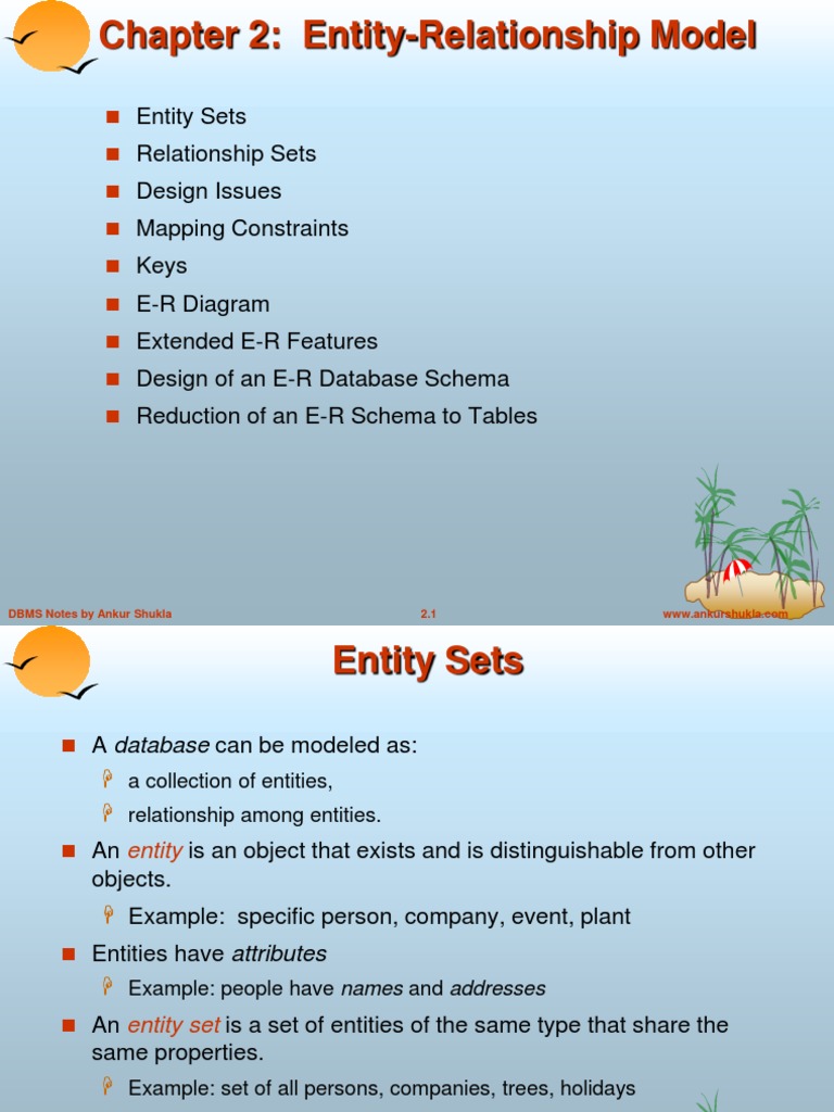 Chapter 2: Entity-Relationship Model | PDF | Unified Modeling Language | Databases