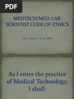 Code of Ethics of The Medical Technologist | PDF | Dignity | Employment