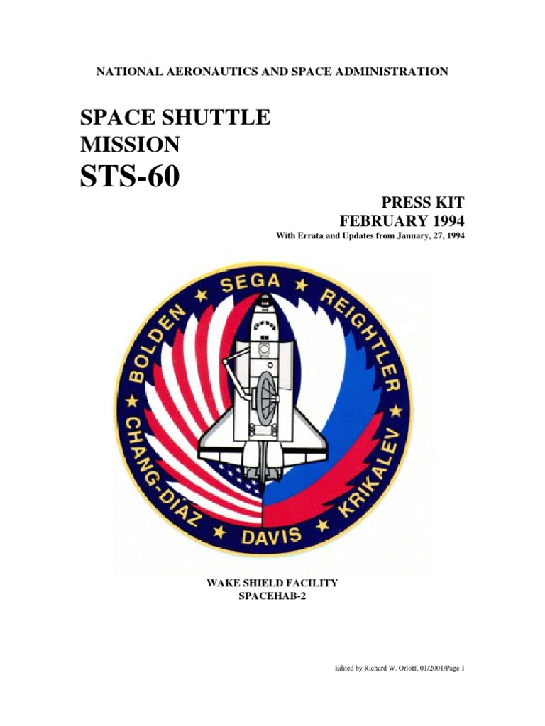 Space Shuttle Mission STS-60 | PDF | Science & Mathematics | History