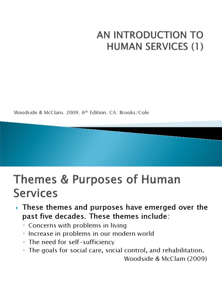 Defining Human Services | PDF | Anthropology | Psychology