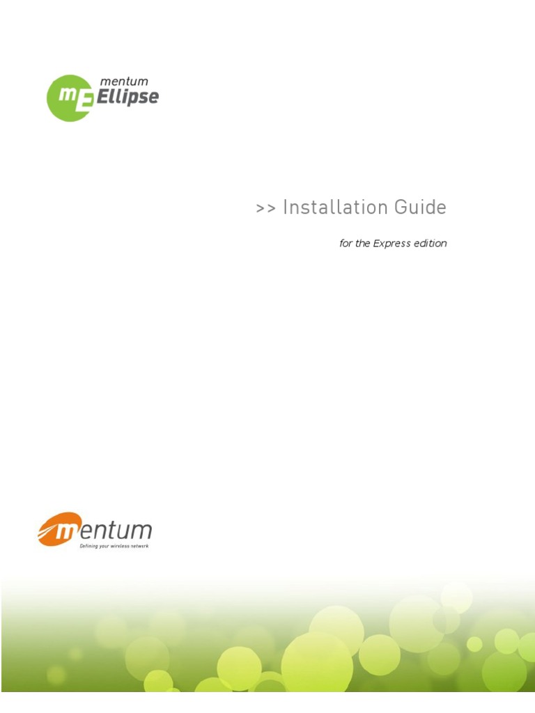 Mentum Ellipse Express Installation Guide | PDF | Microsoft Windows ...
