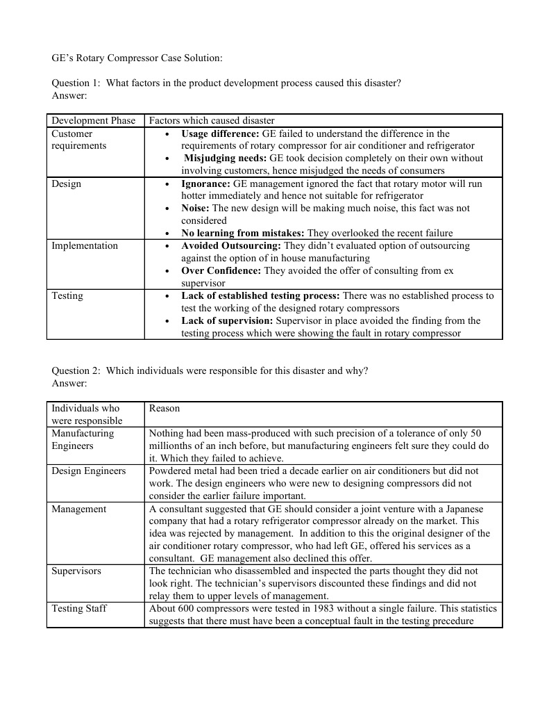 GE Case Study | PDF | Reliability Engineering | Production And ...