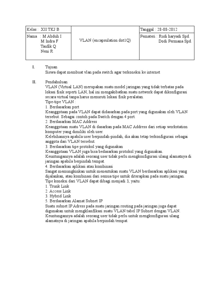 VLAN Encapsulation Dot1q | PDF | Komputer