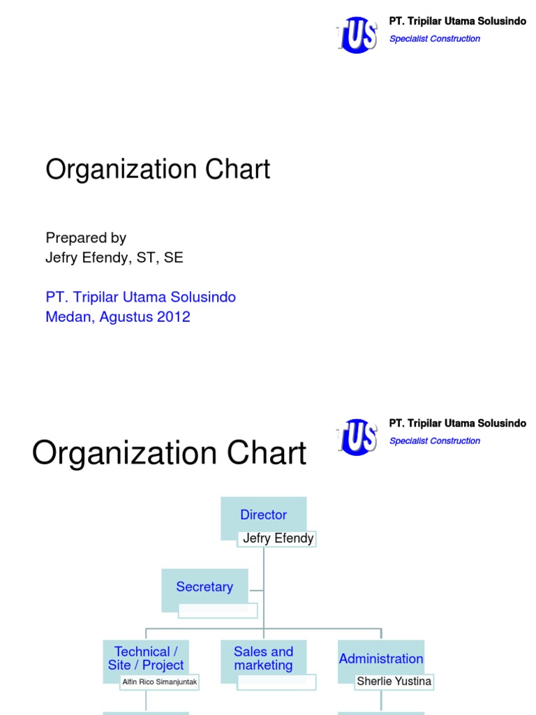 Organization Chart TUS 2012 | PDF