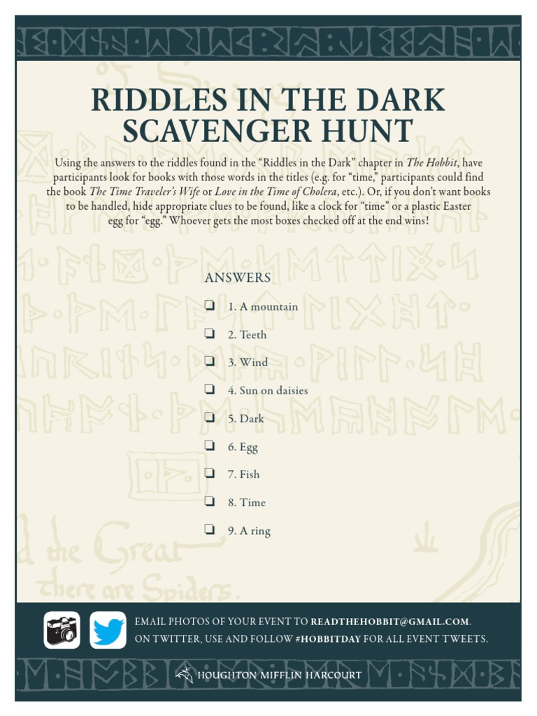 Hobbit Day Event Kit | PDF | Bilbo Baggins | The Hobbit