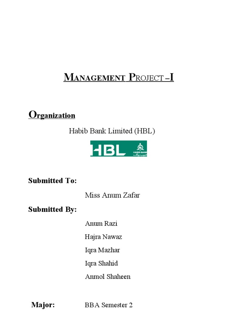 HBL Assignment | PDF | Employment | Strategic Management