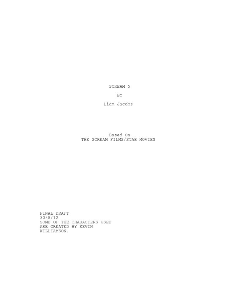 Scream 5 | PDF | Leisure
