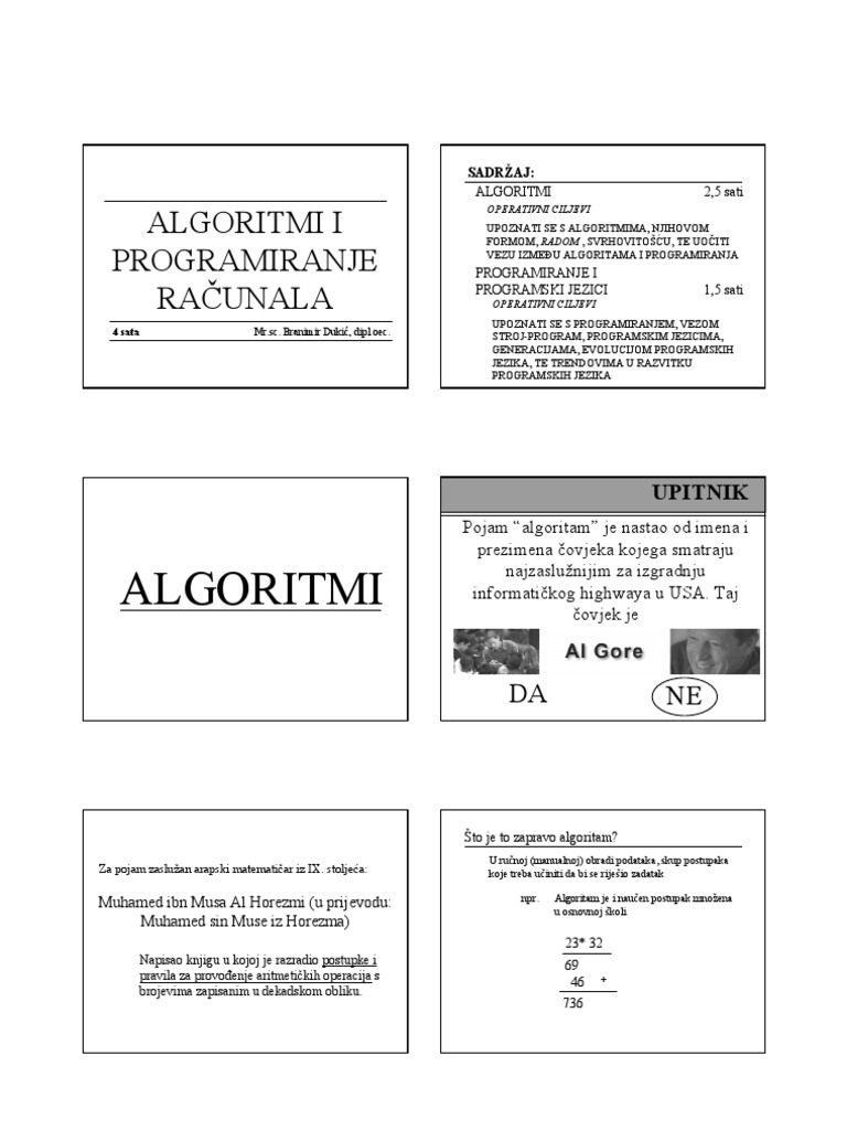 Algoritmi | PDF