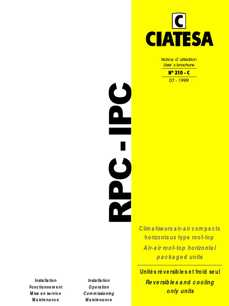 RPC IPC Maintenance | PDF | Thermostat | Chauffage, ventilation et climatisation