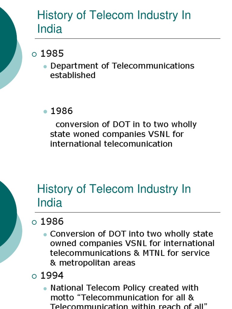 Evolution of Telecom in India | PDF
