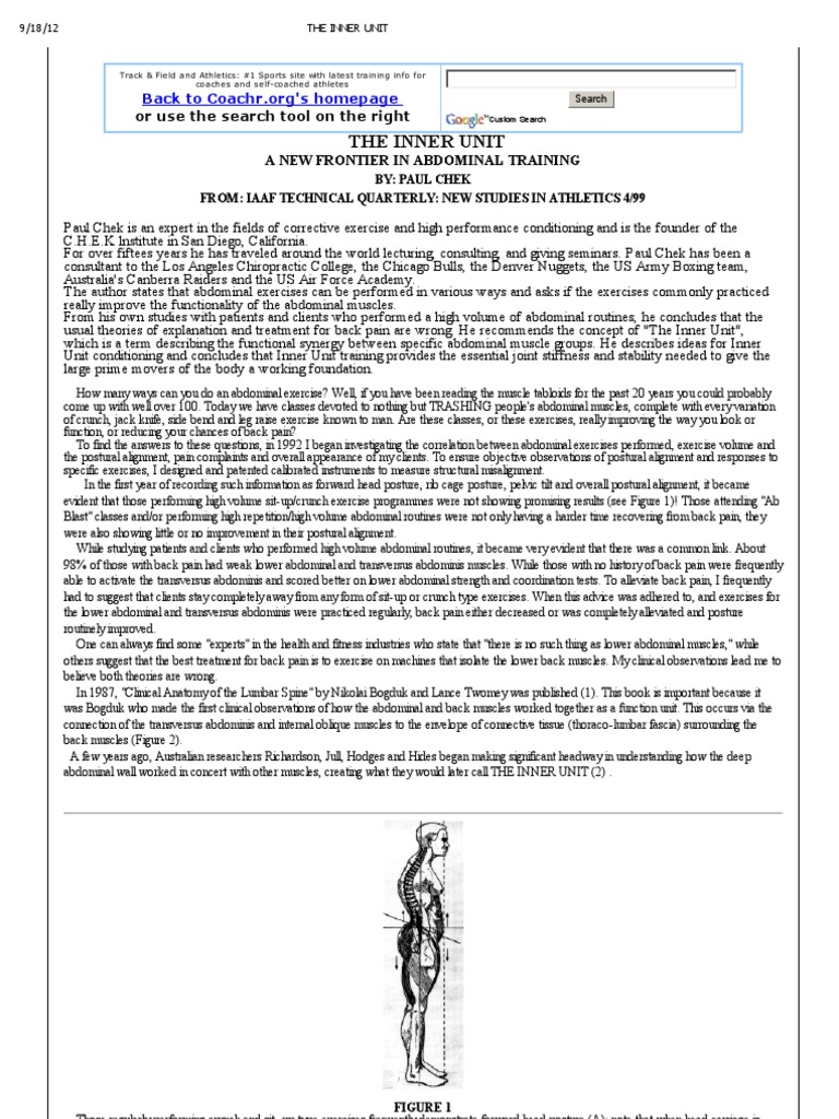 The Inner Unit | PDF | Weight Training | Abdomen