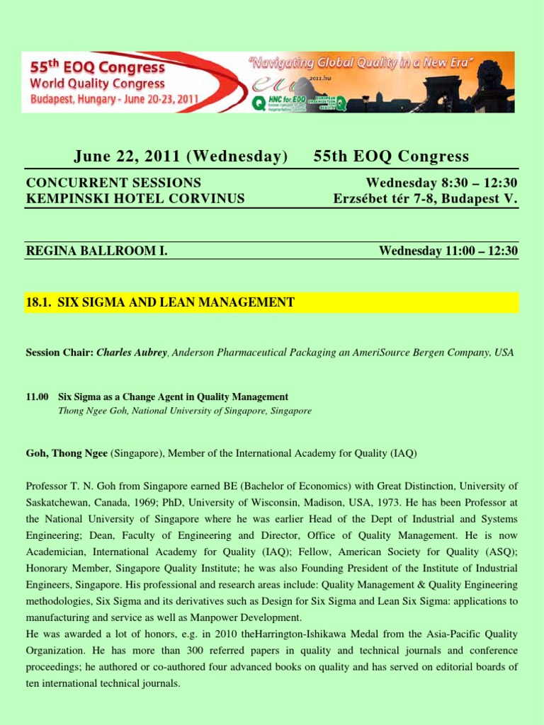 11 1 Goh | PDF | Six Sigma | Design For Six Sigma