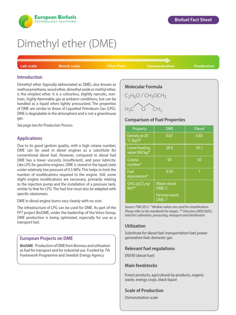 Dimethyl Ether | PDF | Sustainable Technologies | Alternative Fuel