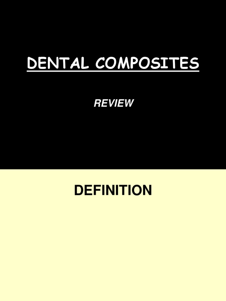 Dental Composite | PDF | Dental Composite | Composite Material