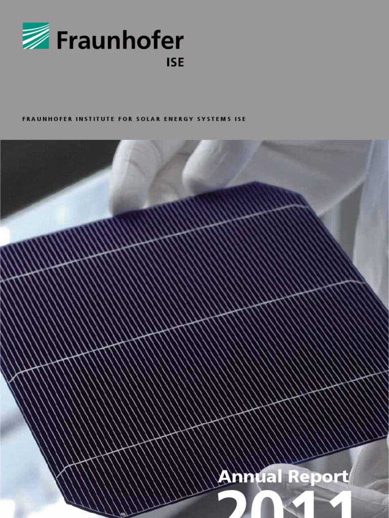 Fraunhofer ISE AnnualReport 2011 | PDF | Solar Cell | Photovoltaics