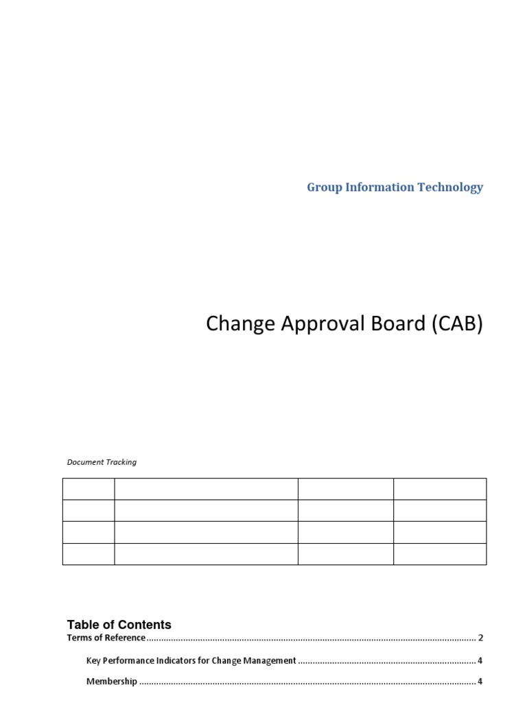 Change Approval Board Template | PDF | Software Bug | Software