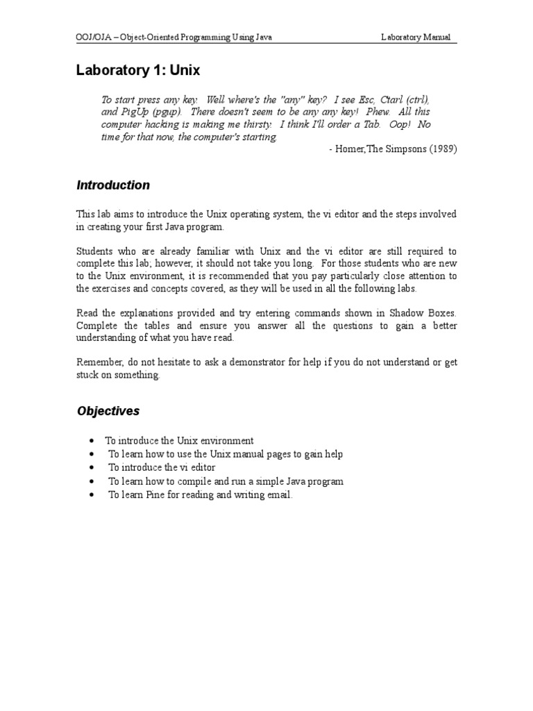 OOJ Lab01 | PDF | Directory (Computing) | Computer File