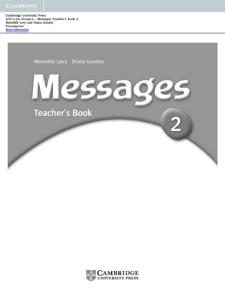 Messages 2 Teacher S Book | PDF