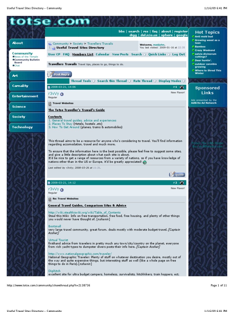 Totse Travel | PDF | Airlines | Internet Forum