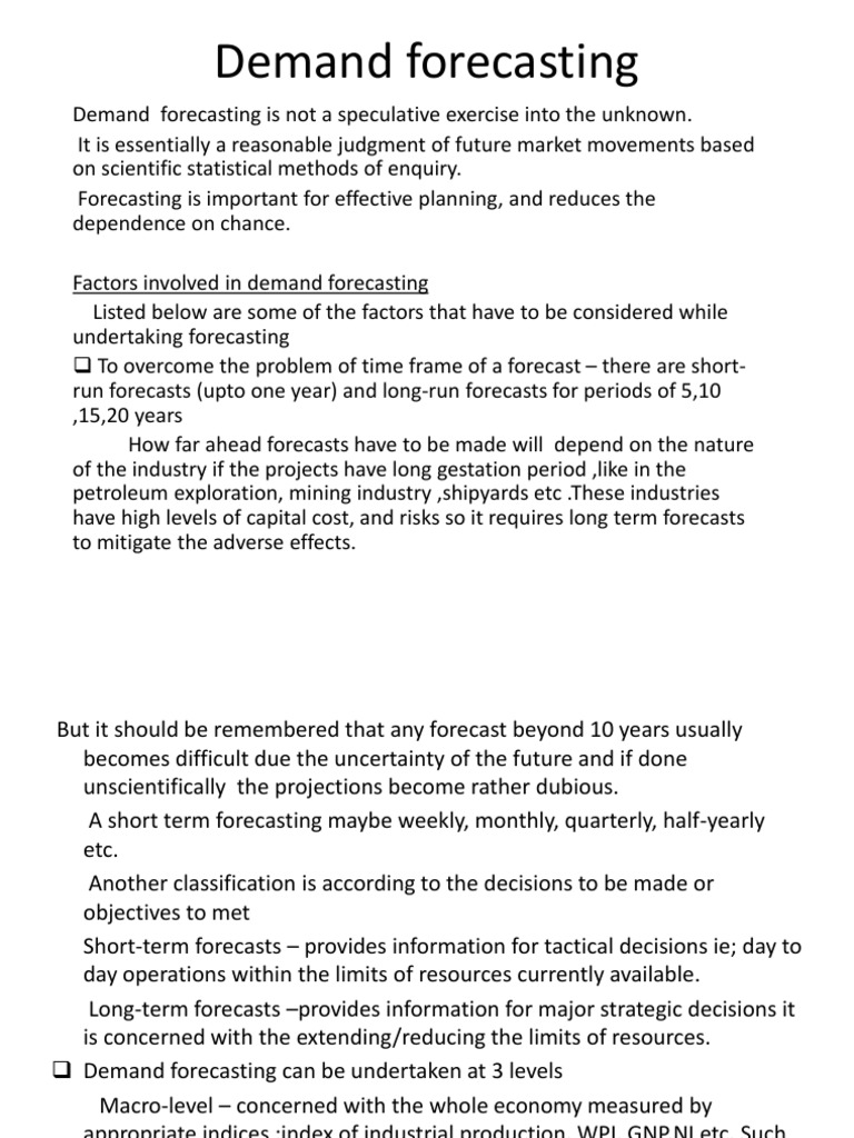 Demand Forecasting | Download Free PDF | Forecasting | Demand