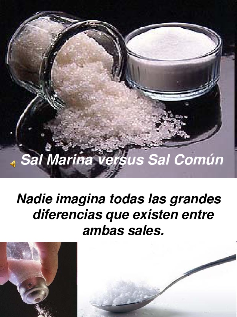Sal Marina Vs Sal Comun | PDF | sal | Minerales