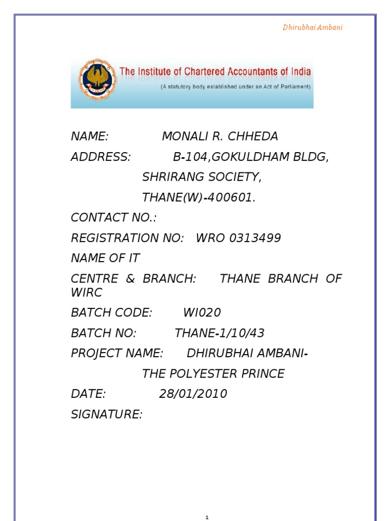 Dhirubhai Ambani - The Polyester Prince | PDF | Investing | Security