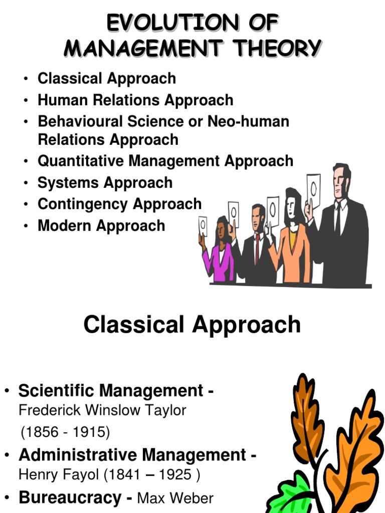 Evolution of Management Theory | PDF | Systems Theory | Leadership