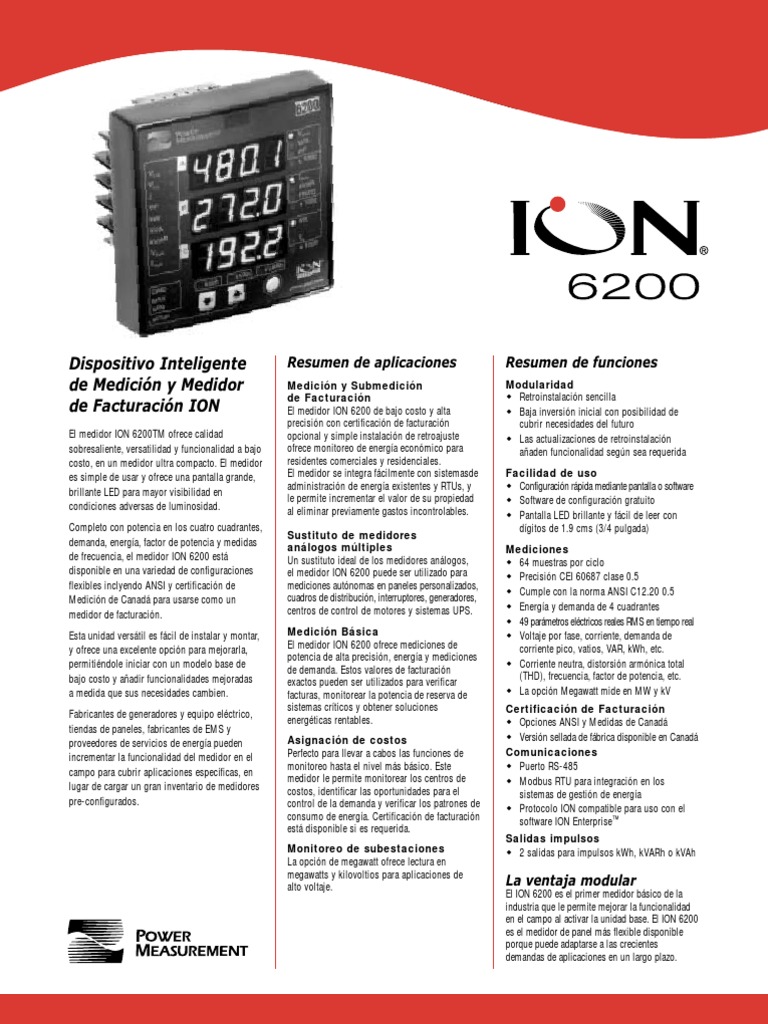 108 Ion6200 | PDF | Vatio | Corriente eléctrica