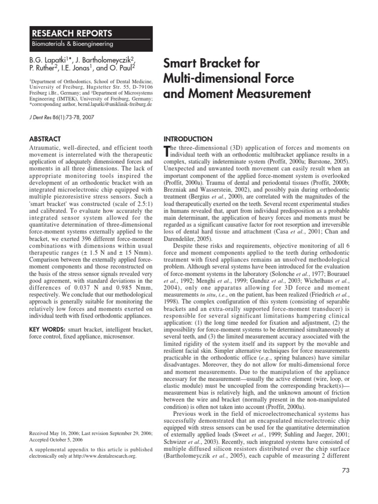 Smart Brackets | PDF | Sensor | Stress (Mechanics)