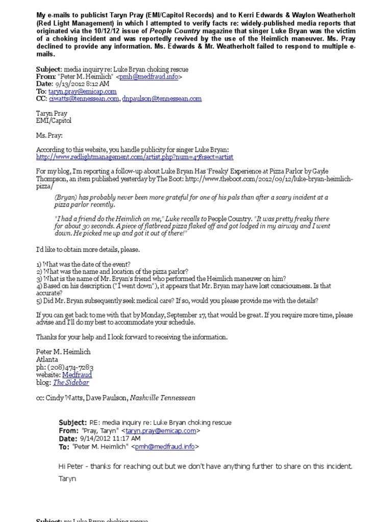 Luke Bryan Choking Incident Inquiry | PDF | Law