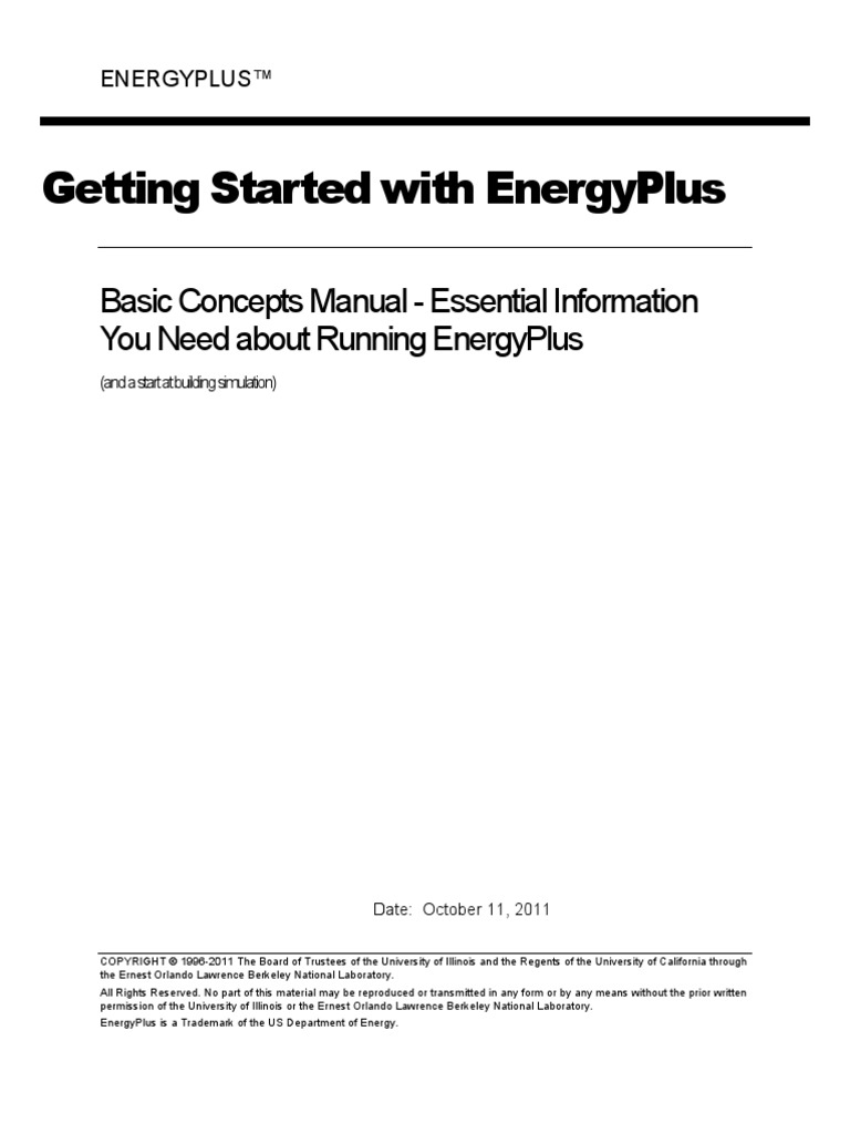 Energy Plus Getting Started | PDF | Modular Programming | Simulation