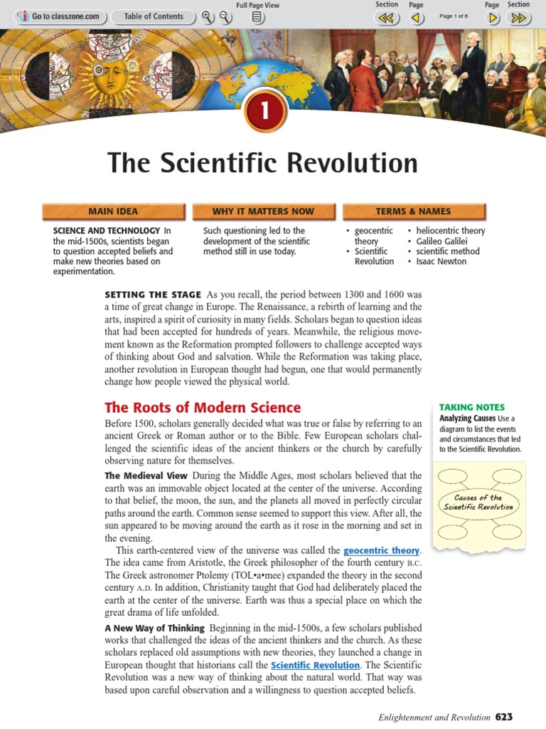 CH 22 Sec 1 - The Scientific Revolution | PDF | Galileo Galilei ...